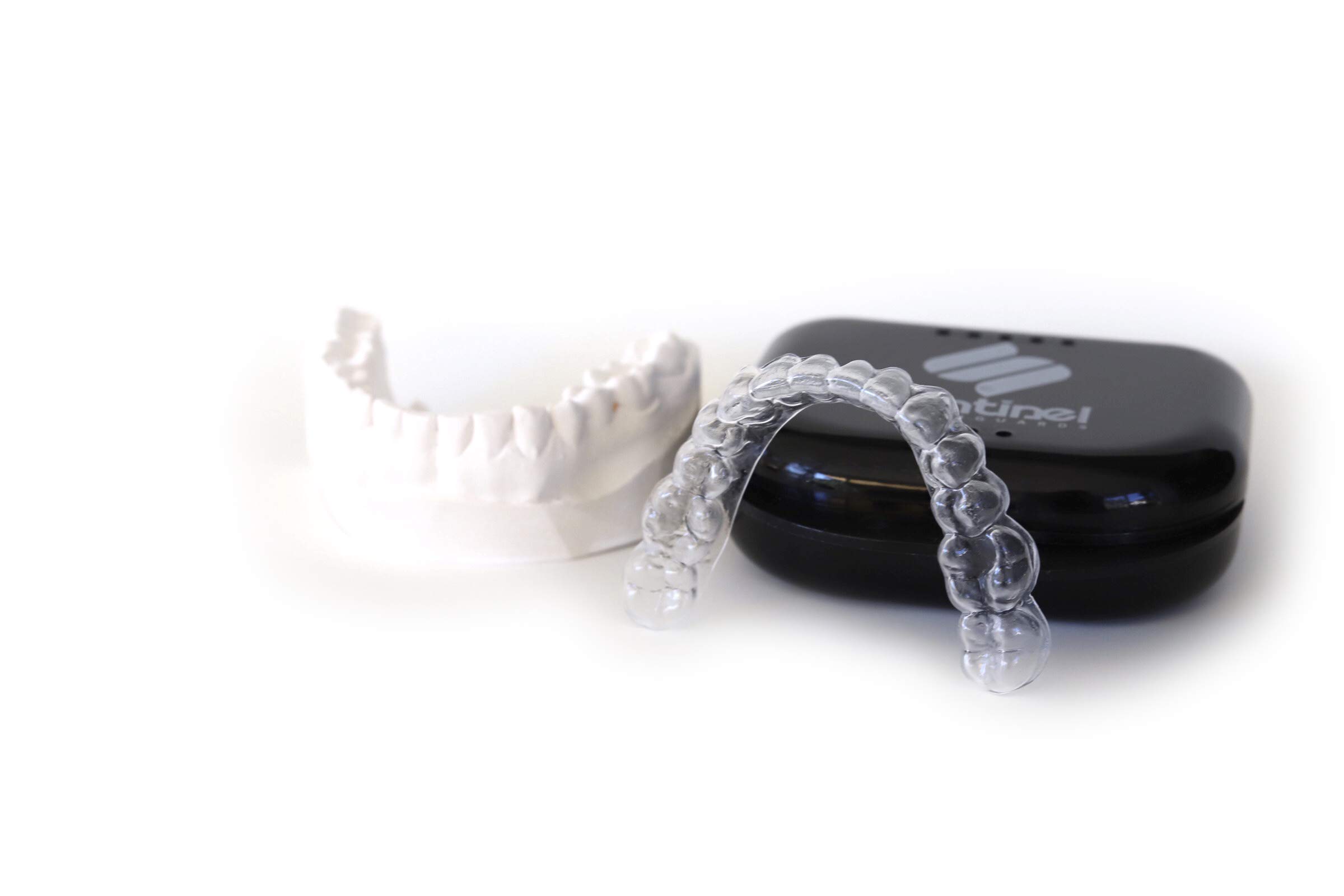 SENTINEL MOUTHGUARDS Custom Night Guard for Lower Teeth | Protects Against Teeth Grinding and Jaw Clenching | Thin, Hard, Non-Flexible, Safest Materials BPA Free | Perfect for Daytime Use