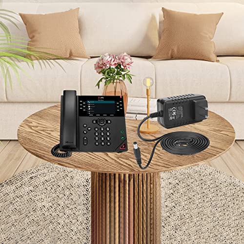 48v Power Adapter is Compatible with POE Power, H3C Wireless, and WiFi routers It is Also Suitable for The Polycom vvvx Series 101, 201, 300, 301, 310, 311, 400, 401, 410, 411, 500, 501, 511, 600.