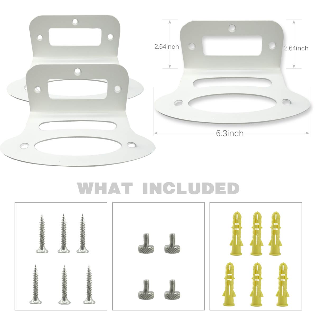 Orbi WiFi 6 Wall Mount, Sturdy Metal Made Stand Holder Bracket Compatible with Orbi Mesh WiFi 6 System RBK852 RBK853 RBS750 RBK752 RBK753(2pcs)