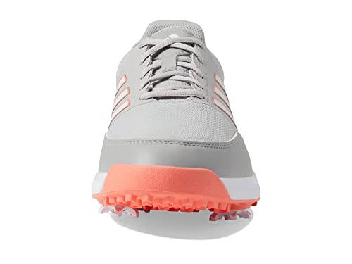 adidas Women's W TECH Response 3.0 Golf Shoe, Grey Two/FTWR White/Coral Fusion, 7.5