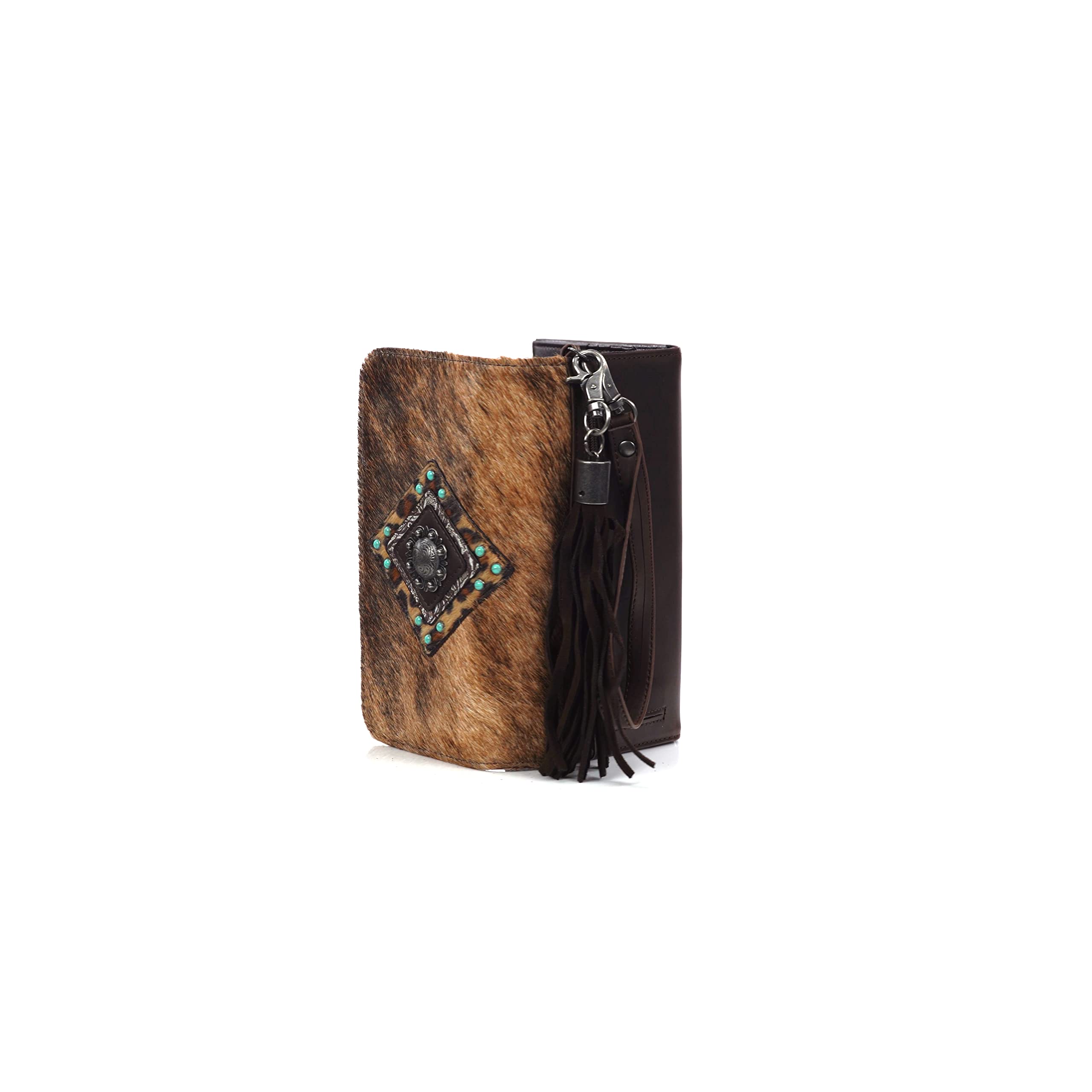 ARIAT NASHVILLE WALLET CALF HAIR BROWN