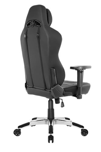 AKRacing Office Series Obsidian Ergonomic Computer Chair with High Backrest, Recliner, Swivel, Tilt, Rocker and Seat Height Adjustment Mechanisms - Carbon Black - PC/Mac/Linux