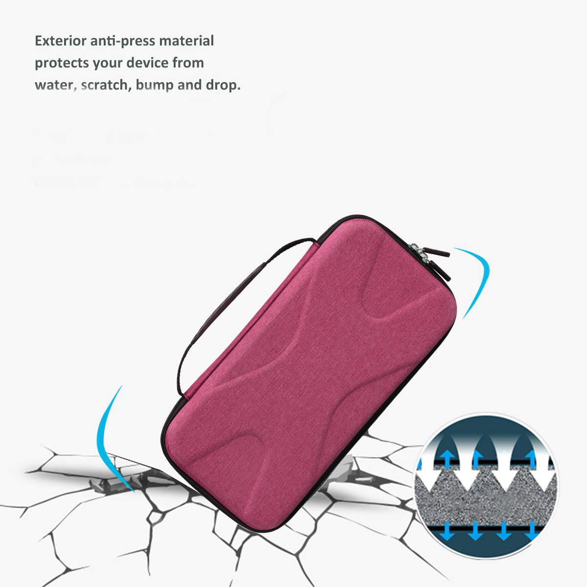 Aproca Hard Storage Travel Carrying Case for SmartLab Toys Squishy Human Body (Red)