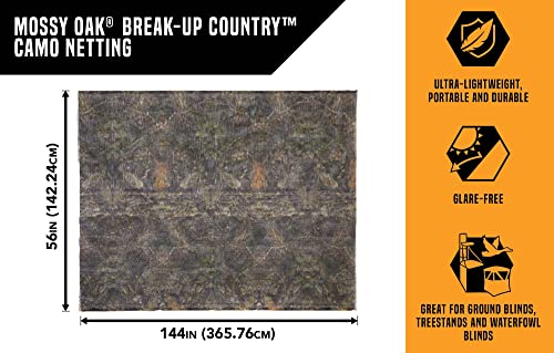 Allen Company Vanish Camo Fine Mesh Netting for Hunting Blinds - (12 feet x 56 inches), Mossy Oak Break-Up Country, Model:25323
