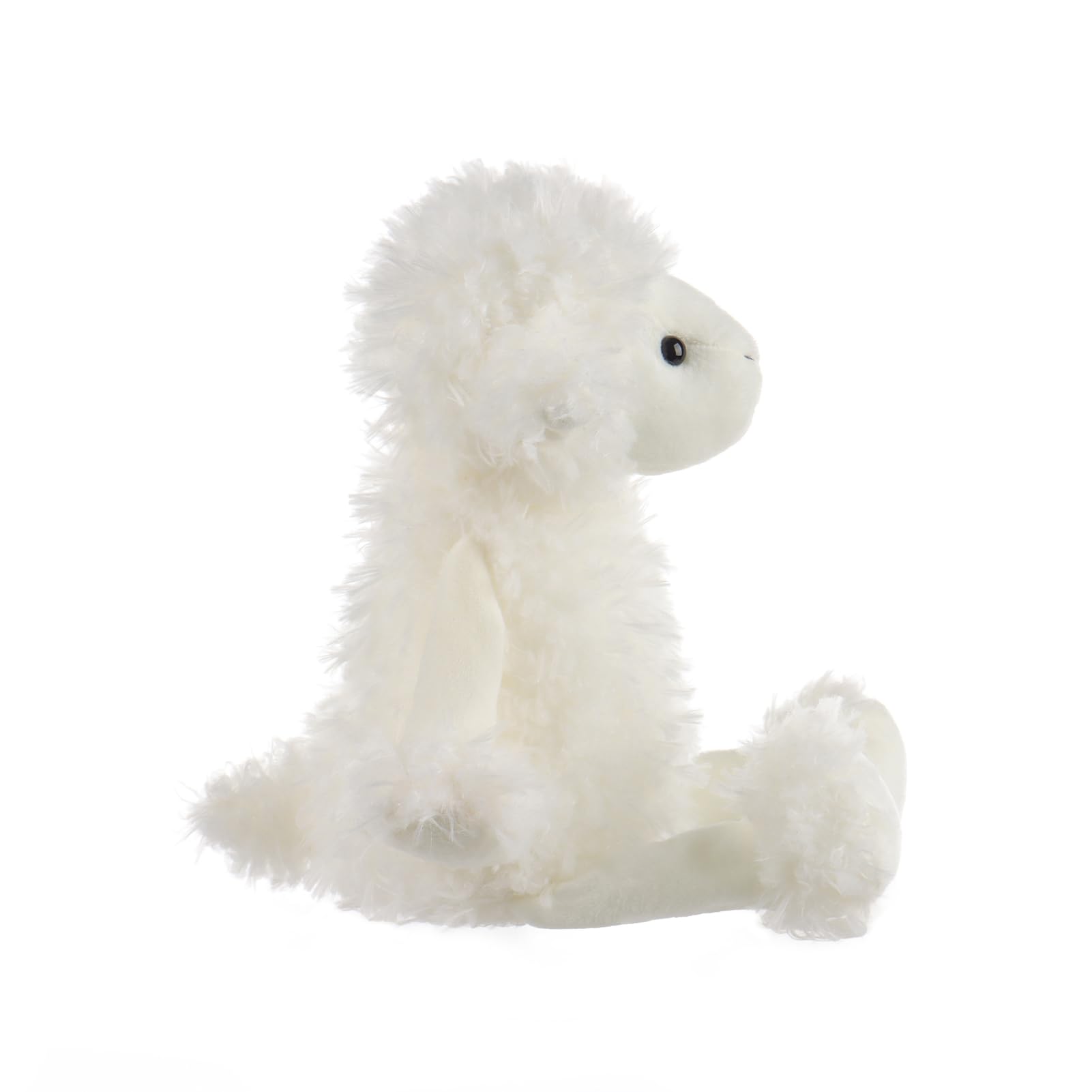 Apricot Lamb Toys Plush White Plush Lamb Stuffed Animal Soft Cuddly Perfect for Child (White Plush Lamb ,8.5 Inches