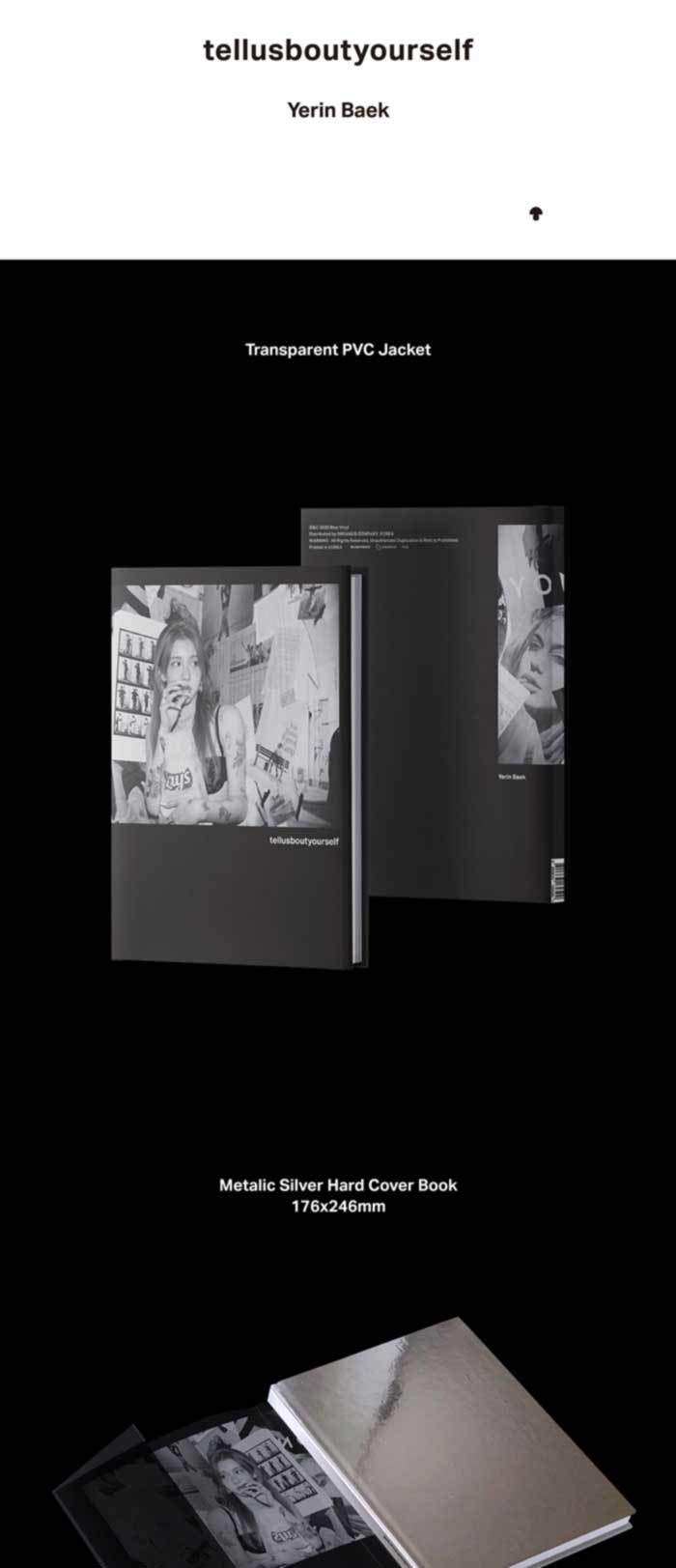 Baek Yerin Tellusboutyourself 2nd Album CD+88p Booklet+Tracking Sealed