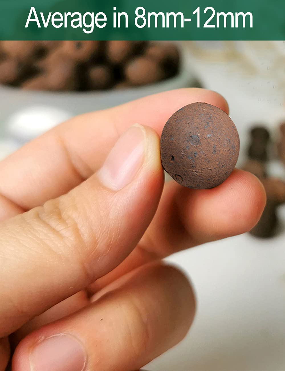 4qt Hydroponic Clay Pebbles, 8mm-12mm, Toypopor Natural Organic Expanded Grow Media for Hydroponics, Drainage, Decoration, Aquaponics and Other Gardening Essentials