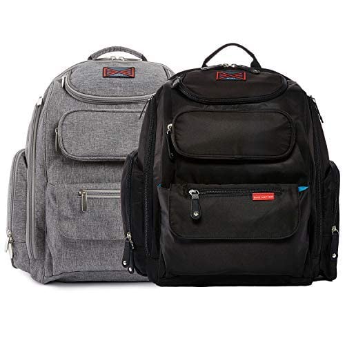 Bag Nation Diaper Bag Backpack | Large Capacity Unisex Baby Bag with Stroller Straps, Changing Pad and Sundry Bag - Holds All Your Baby’s Essentials - Baby Shower Bundle