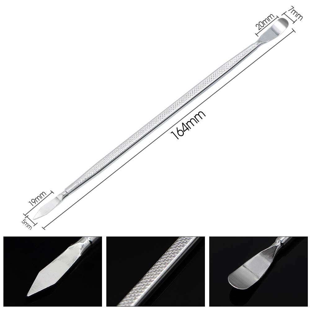 3pcs Metal Spudger Set Mobile Phone Opening Repair Pry Tool Double-ended Stainless Steel Thin Pry Bar Disassemble Hand Tool Kit for Electronics, Cell Phone, Laptop,tablets,ipad and Other Device