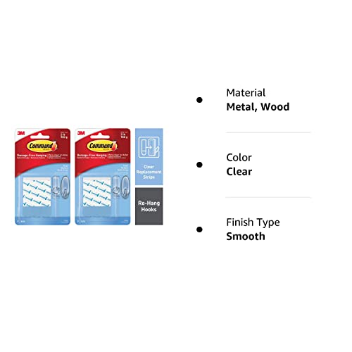 Clear Medium Refill Strips, 2 Pack