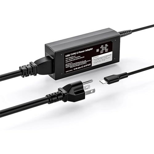 45W USB Type C Charger for Acer Chromebook C732 C933 R721T R751T R752TN R752TN-C2J5 CB315-3H CP311 CP315 CP713 CP5-471 N17Q8 Switch/Swift/Spin 7 SP714-51 USB-C Ac Laptop Power Cord