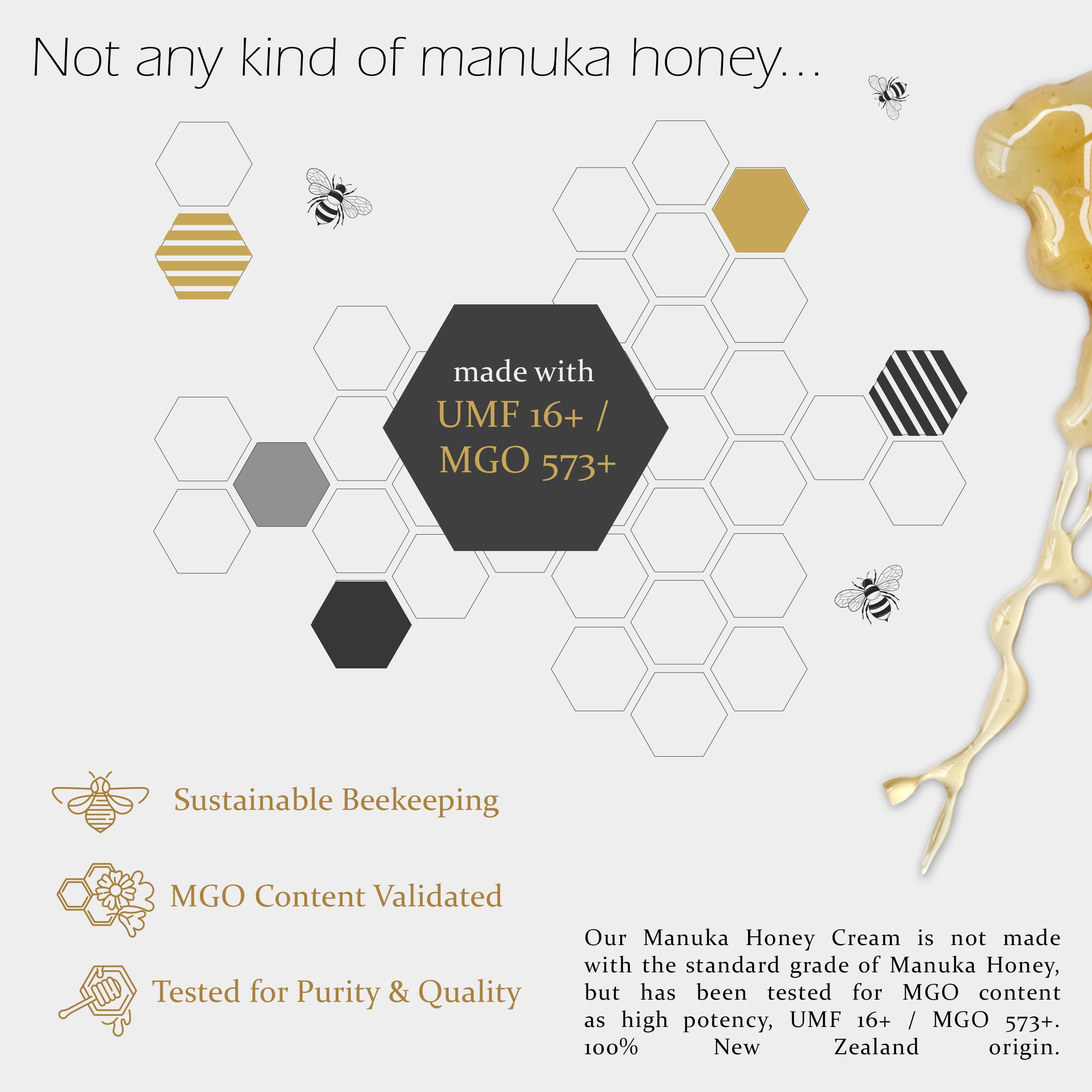 BALM OF GILEAD Manuka Eczema Honey Cream - Moisturizer for Sensitive Skin, Eczema, Psoriasis & Dermatitis - Manuka Honey Ointment, Grassfed Tallow