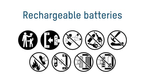 ANSMANN 9V Rechargeable Batteries 300mAh pre-Charged Low Self-Discharge NiMH 9 Volt Battery 9V Battery (2-Pack)