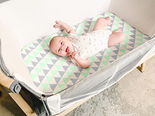 Bassinet Bed Sheets – Premium Bassinet Fitted Sheets 4 Pack – 100% Jersey Knit Cotton Cradle Sheets – Bassinet Bedding for Standard Size Oval or Halo Bassinet Pads – Bassinet Sheet for Boy & Girl
