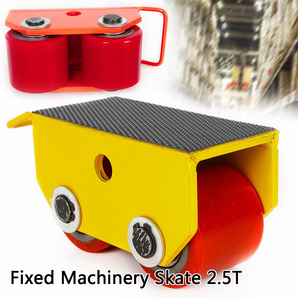 2.5t Capacity Fixed Machinery Skate for Moving Industrial Equipment 2 Roller Machinery Mover