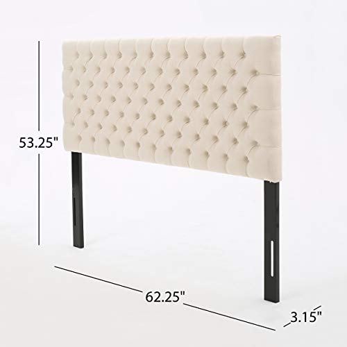 Christopher Knight Home Jezebel Fabric Headboard, Queen / Full, Beige