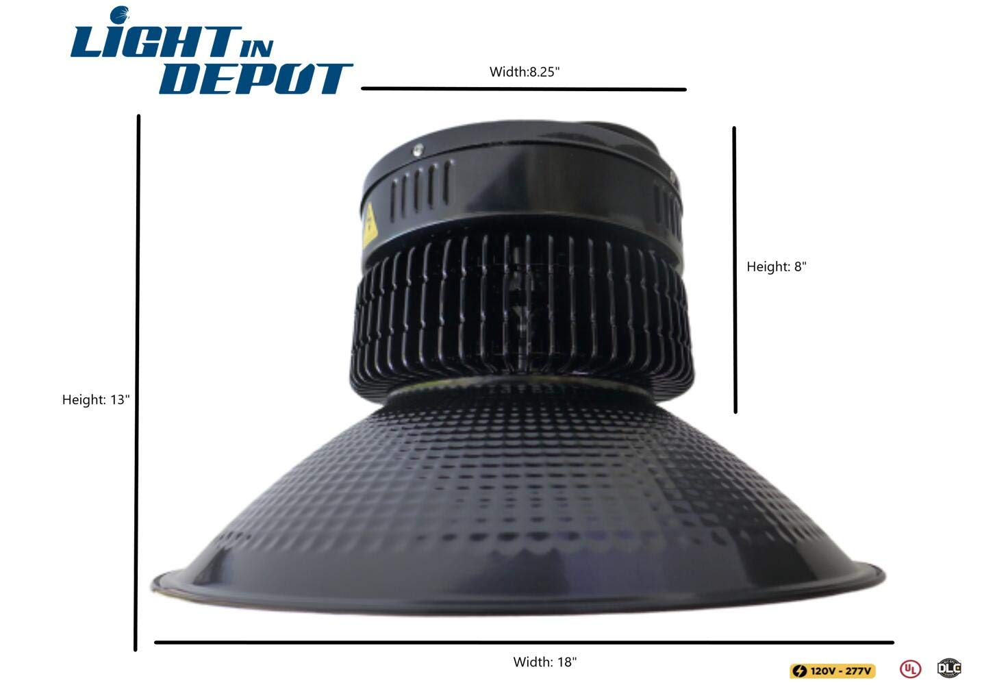 150w Round High Bay Light with Reflector 2 Pack - 20000Lm, 120v-277v, 5000K UFO Lighting Fixture Daylight LED Lights, Corrosion & Static Resistance - Stainless Steel Chain Included (150w, 2 Pack)