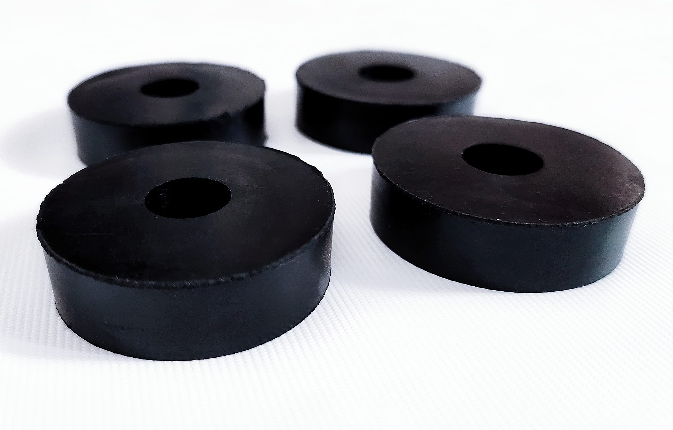 4 Pack Rubber Isolation Feet Pads Thick Rubber Washers 1.5 Inch Od 0.5 Inch Id 0.4 Inch Thick Mechanical Vibration Damping Pads Anti Vibration
