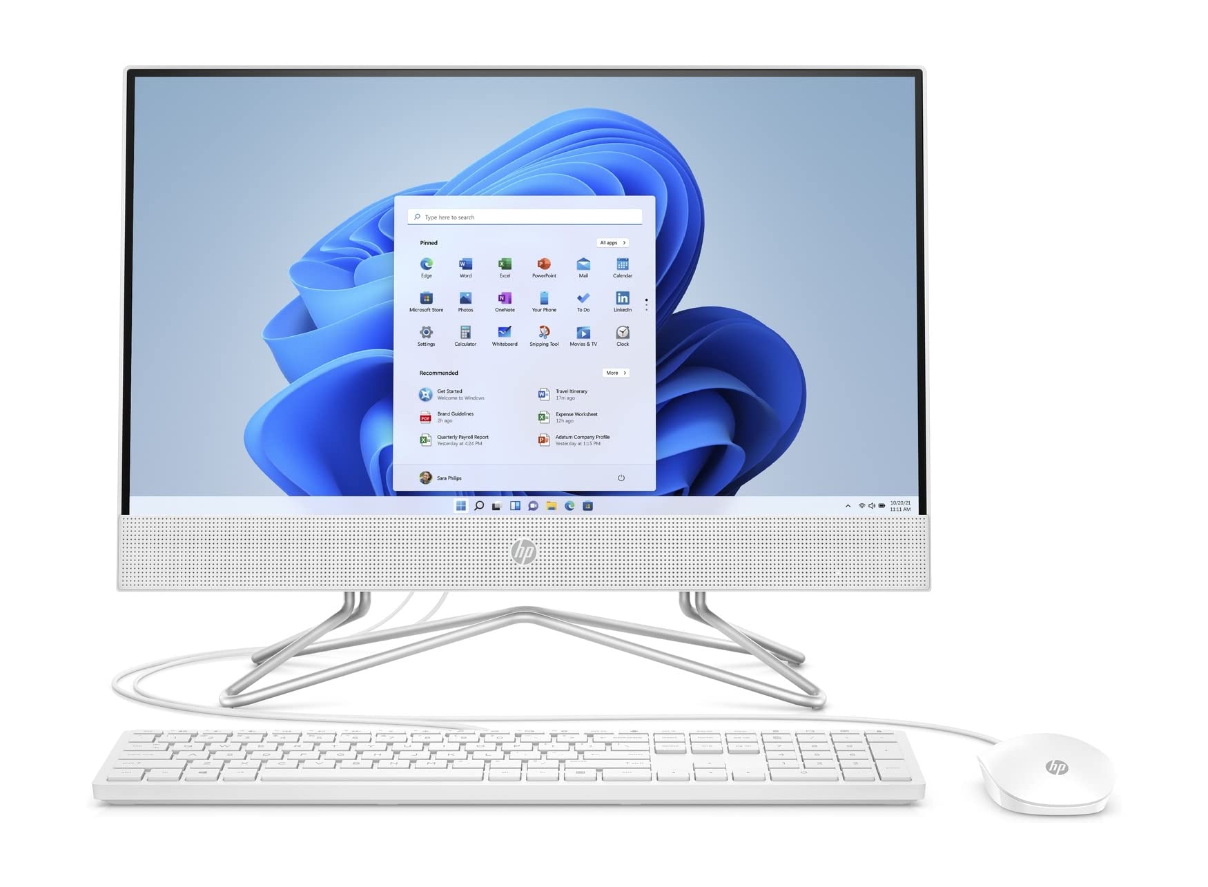 HP 22-DF 21.5-Inch Full HD WLED All-in-One PC Intel Celeron G5900T 4GB 256GB SSD Win 10