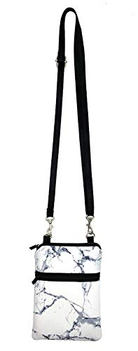 Wanty Cell Phone Bag - Small Crossbody Bag, Cell Phone Purse Smartphone Wallet with Shoulder Strap for Women (White)