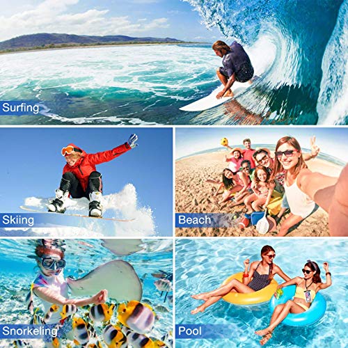 JOTO Floating Waterproof Phone Holder Pouch, Float Universal Waterproof Case for iPhone 14 13 12 11 Pro Max XS XR 8 7 Galaxy Pixel Up to 7ββ, IPX8 Underwater Cellphone Dry Bag for Beach -2 Pack,Clear