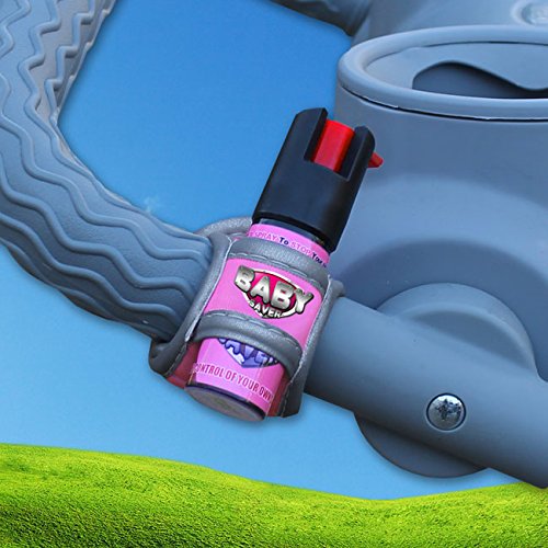 Baby Saver Pepper Spray For Women - Made For Wheeled Joggers And Baby Strollers - Fits Easily On Bars - Running - Jogger - Walking - Baby Safety