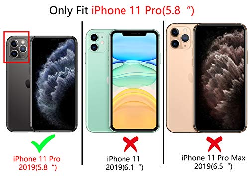 Ownest Compatible for iPhone 11 Pro Case for Clear Frosted PC Back 3D Floral Girls Woman and Soft TPU Bumper Protective Silicone Slim Shockproof Flower Case for iPhone 11 Pro-Purple Lavender