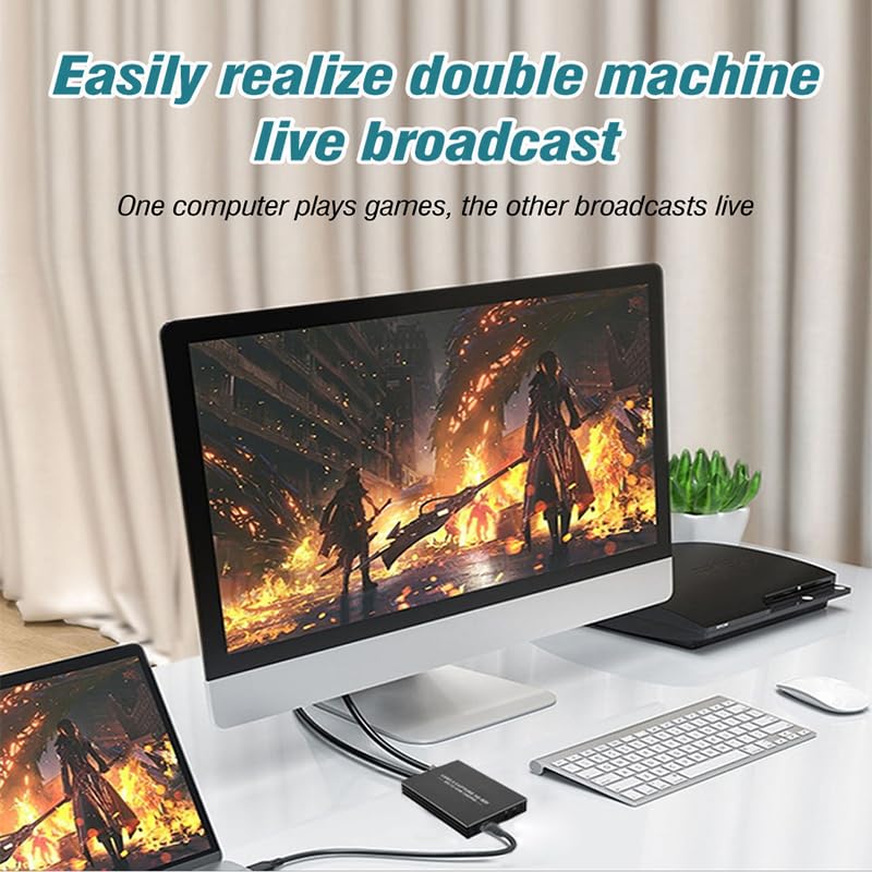SDI Capture Card USB 3.0, SDI to USB 3.0 with HDMI Loopout, 1080P 60Fps SDI HDMI Video Audio Capture for Game Streaming Video Recording for Windows, Linux, OS