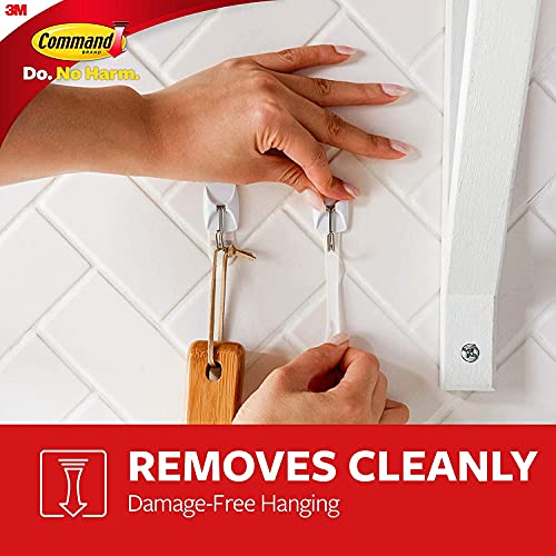 Command Wall Hooks Bundle - Command Small Wire Toggle Hooks 16 Hooks with Medium Utility Hooks 9 Wall Hooks, Command Strips Included