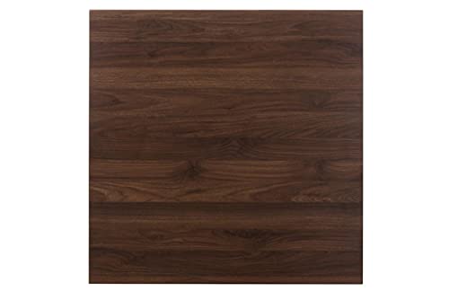 Baxton Studio Lovy Modern and Contemporary Walnut-Finished 5-Piece Dining Set/Contemporary/Brown/Medium Wood/Rubber Wood