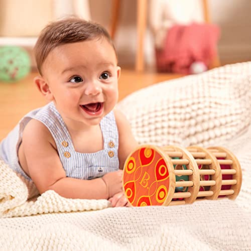 B. toys by Battat B. A-Maze Rain Rush Dexterity Toy β Classic Baby Rainmaker Toy β Development Natural Wooden Toys for Toddlers