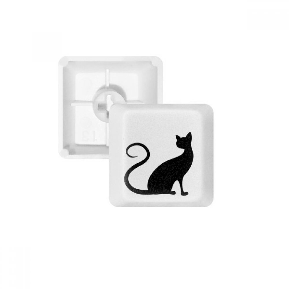 DIYthinker Elegant Black Cat Animal Outline Keycap Mechanical Keyboard PBT Gaming Upgrade Kit
