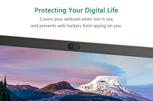 CloudValley Webcam Cover Slide[2-Pack], 0.023 Inch Ultra-Thin Metal Web Camera Cover for MacBook Pro, iMac, Laptop, PC, iPad Pro, iPhone 8/7/6 Plus, Protect Your Visual Prvacy [Black]