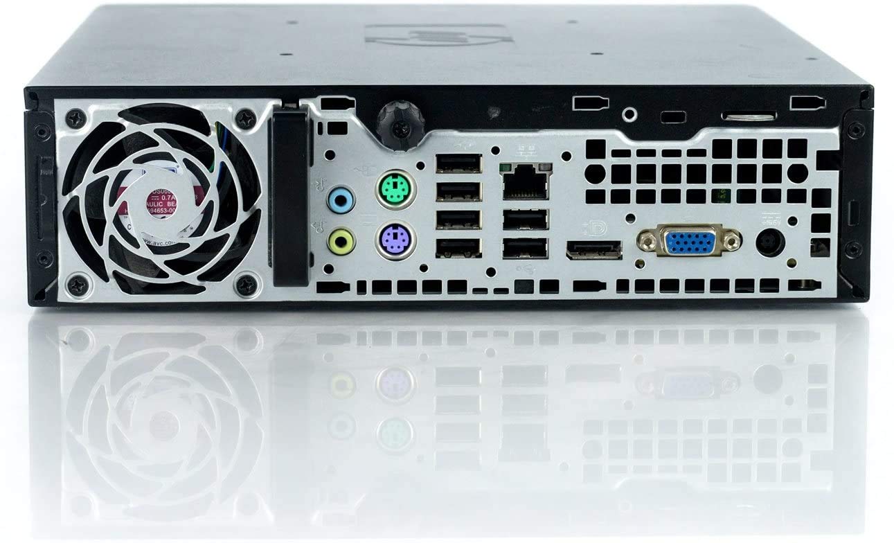 HP Elite 8200 Ultra Small Space Saving PC Desktop Computer, Intel Quad Core i7, 8GB RAM, 500GB HDD, Windows 10 Pro, New 16GB Flash Drive, Wireless Keyboard & Mouse, DVD, WiFi (Renewed)