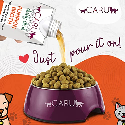 CARU - Daily Dish Pumpkin Broth Meal Topper for Dogs & Cats - Savory Pour-Over Broth - 1.1 lbs.