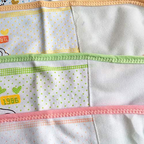 Lzttyee 4PCS Cotton Baby Infant Belly Band Cartoon Soft Umbilical Cord Navel Belt (Random Color)