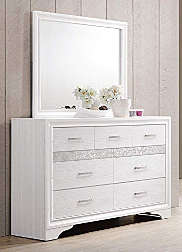 Coaster Furniture Dresser Mirror White 205114