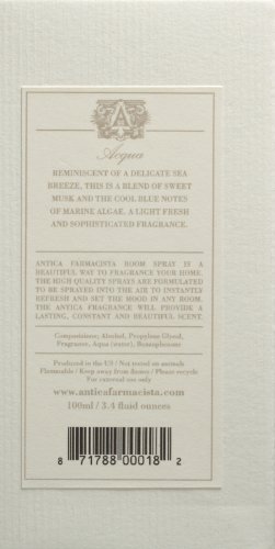 Antica Farmacista Room Spray - Luxury Room Fragrance - Acqua 3.4 Fl Oz