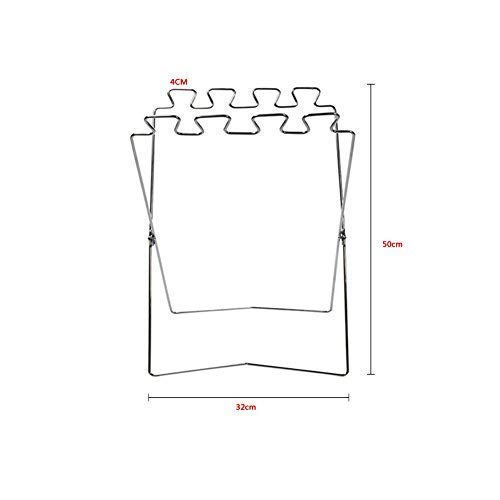 KABAKE Trash Bags Holder Stand, Grass Clippings Portable Fold Up Can, Trash Stand Holder for Camping Recycling Suitable in Bedroom, Kitchen, Camping Indoor Outdoor
