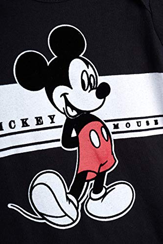 Disney Baby Boys Romper - 2 Pack Short Sleeve Baby Jumpsuit with Snap Closure - Cozy Baby Bodysuit for Boys (Newborn/Infant), Size 18M, Mickey Black/White/Grey Multi
