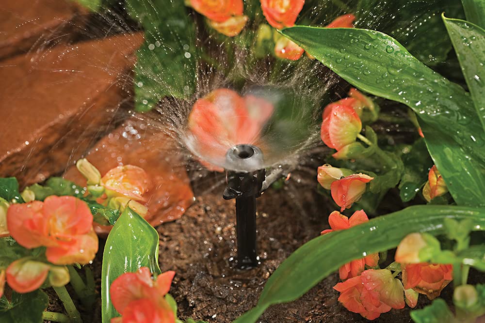 Orbit 69535 Shrub and Flower Bed Drip Kit with Programmable Hose Watering Timer Black