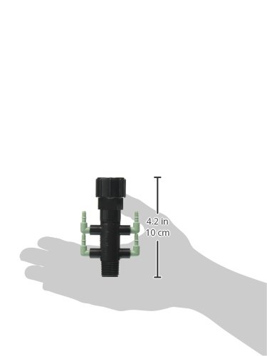 Orbit 3 Pack Drip System Shrub Adapter 4-Port Watering Manifold for 1/4 Inch Tube
