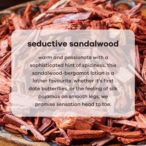 basd Organic Body Lotion, Seductive Sandalwood | Natural & Moisturizing Ingredients, Vegan, Hypoallergenic, 8 Ounce Tube