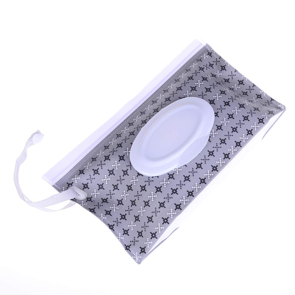 Baby Wet Wipe Pouch Bag Travel Wipes Case Reusable Refillable Wet Wipe Bag Cases Portable Travel Wipes Dispenser Wipe Pouches