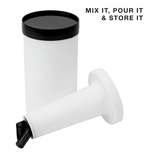 Cocktailor 32 FL OZ. Colorful Juice Pouring Spout Bottle | Plastic Barware for Bars & Event | 7 Count - 1 Bottle per Color