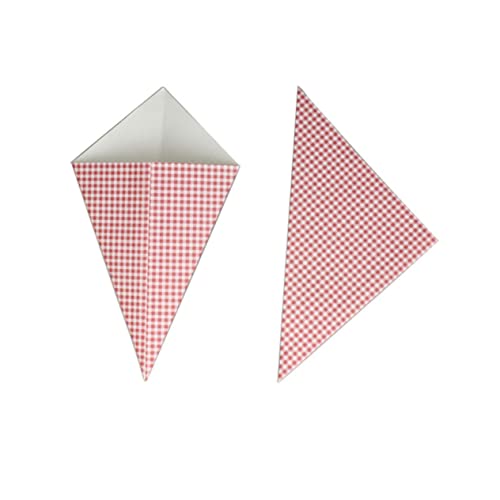 BESTOYARD 50pcs Popcorn Boxes Food Containers Snack Container Dessert Trays Popcorn Cone Boxes Open- Popcorn Box Food Cones Bag Popcorn Treat Box Paper Popcorn Boxes Party Popcorn Boxes Cup