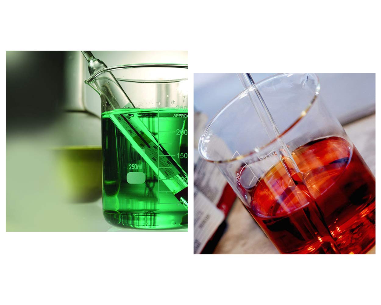 DS. DISTINCTIVE STYLE Chemistry Glass Beaker with Handle 500 Milliliters Lab Beaker Borosilicate Glass Measuring Cup for Laboratory