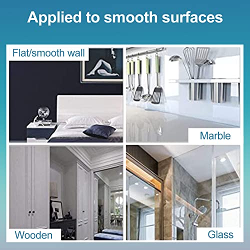Aeiniwer Self Adhesive Hook Stainless Steel Waterproof Hook Sticky Hook Nailless Hook for Door Wall Home Bathroom Kitchen, Round, 4 Pack