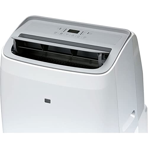 Arctic Wind 2APP14000 14,000 BTU Portable Air Conditioner with Heat Pump, for Rooms Sq.Ft, Remote Control, 24 Hour Timer, Wheels, LED Display, White, Up to 550 Sq. Ft