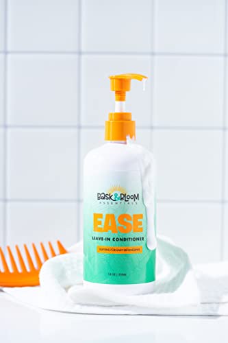 Bask & Bloom Essentials Ease Leave-in Conditioner| Hydrates| Protects| Adds Shine |12 oz